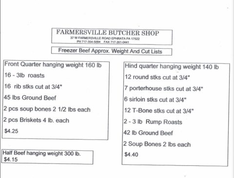 Farmersville Butcher Shop | reallancastercounty