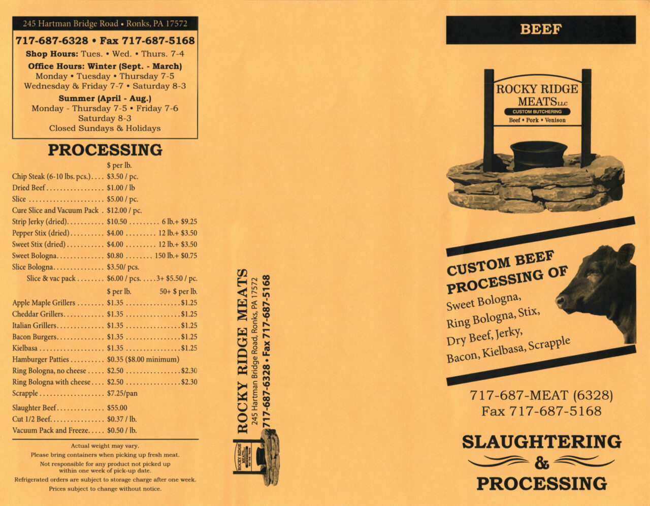 Rocky Ridge Meats | reallancastercounty