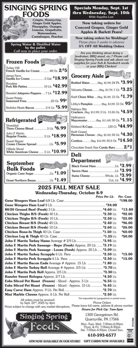 Singing Spring Foods - reallancastercounty